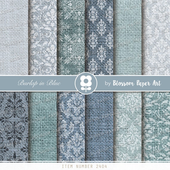 BURLAP Digital Paper Printable Damask Collage Sheet Burlap | Etsy