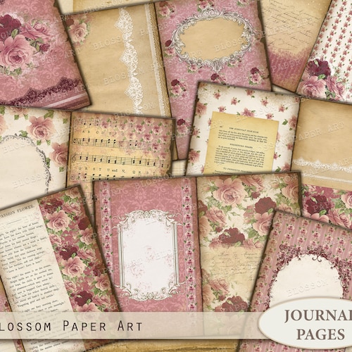 Vintage Journal Printable Pages Junk Journal Printable | Etsy