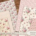 Shabby Chic Digital Paper Pack Vintage Digital Paper Roses - Etsy