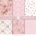 Pink Digital Paper Pack, Shabby Chic Roses Scrapbook Paper, Floral ...