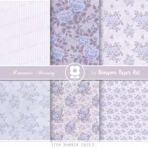 Vintage Digital Paper, Shabby Chic Digital Paper Pack, Roses Scrapbook ...