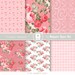Scrapbook Paper Floral Digital Paper Pink Roses Coral - Etsy