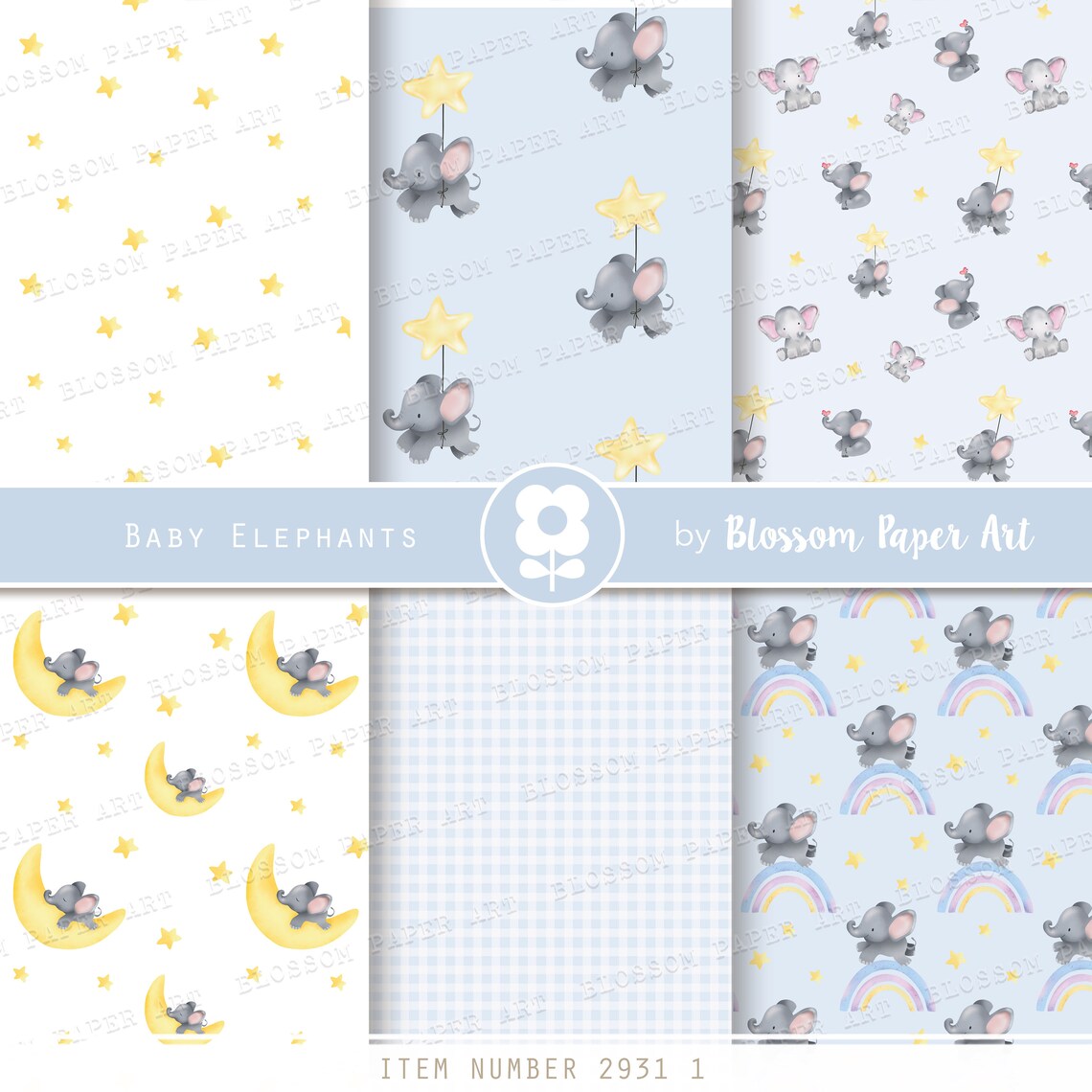 Baby Digital Paper Cute Baby Scrapbook Paper Light Blue - Etsy