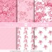 Pink Rose Digital Paper Floral Digital Paper Pack Pink - Etsy Canada