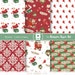 Vintage Christmas Digital Paper, Christmas Digital Download Paper Pack ...