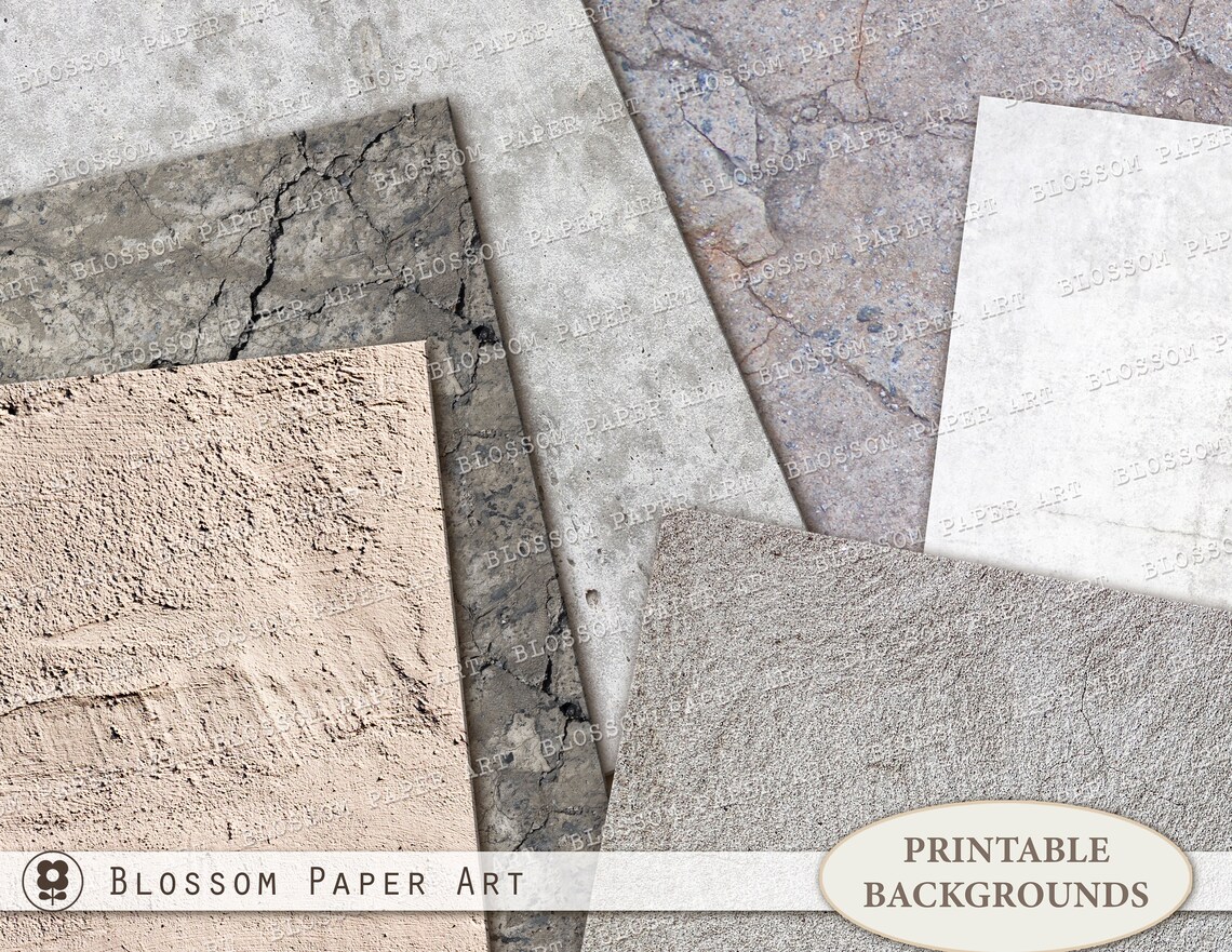 Concrete Textures Cement Background Printable Images Digital - Etsy