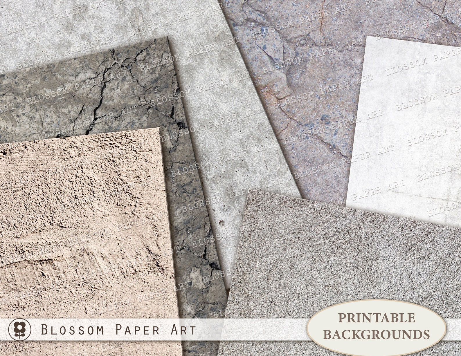 Concrete Textures Cement Background Printable Images Digital | Etsy
