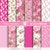 Floral Digital Paper, Pink Digital Paper Pack, Scrapbooking Rose Papers ...