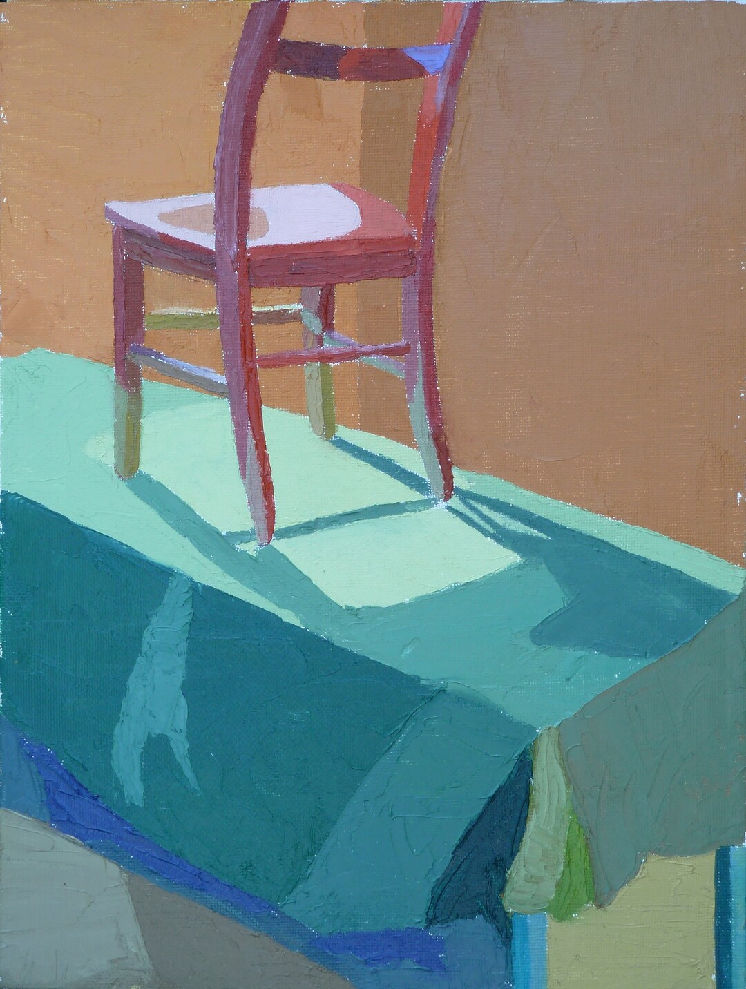 Abstract Chair, Original Oil Painting on Canvas, by Artist Jennifer ...