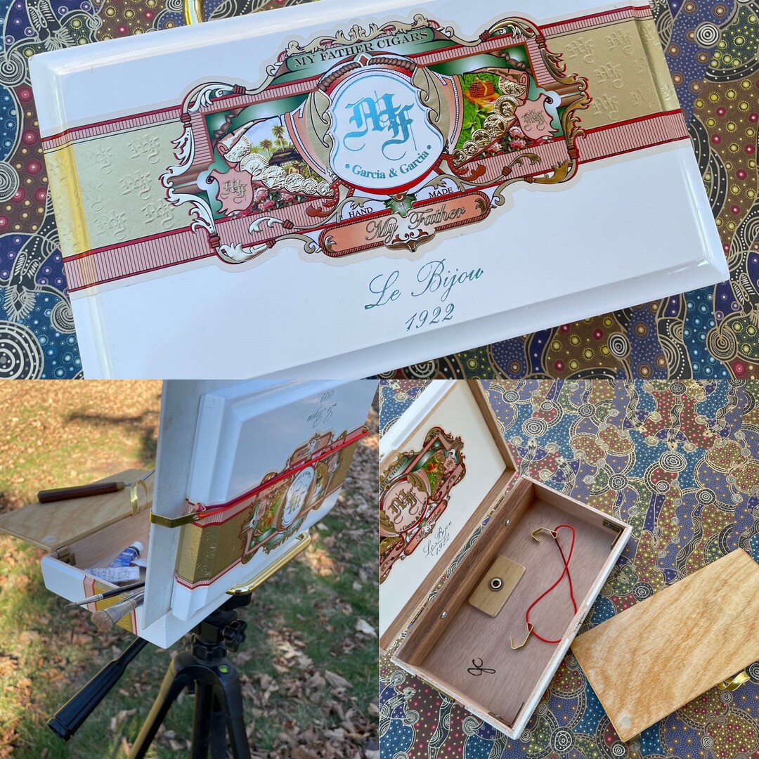 Field Box Easel (pochade), Repurposed Cigar Box, Plein Aire Box With ...