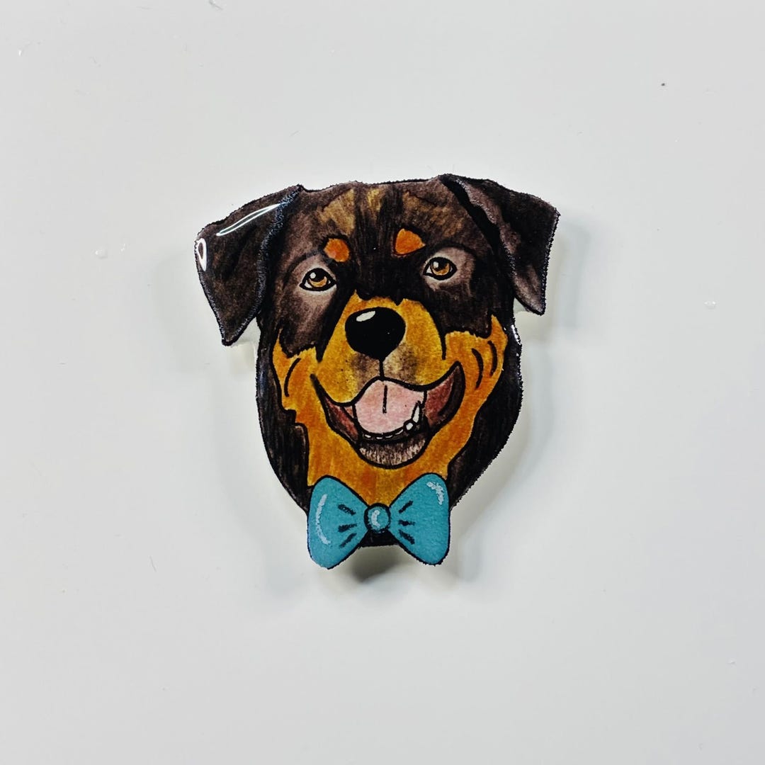 Custom Dog Pin: Personalized Pet Portrait Gift - Etsy