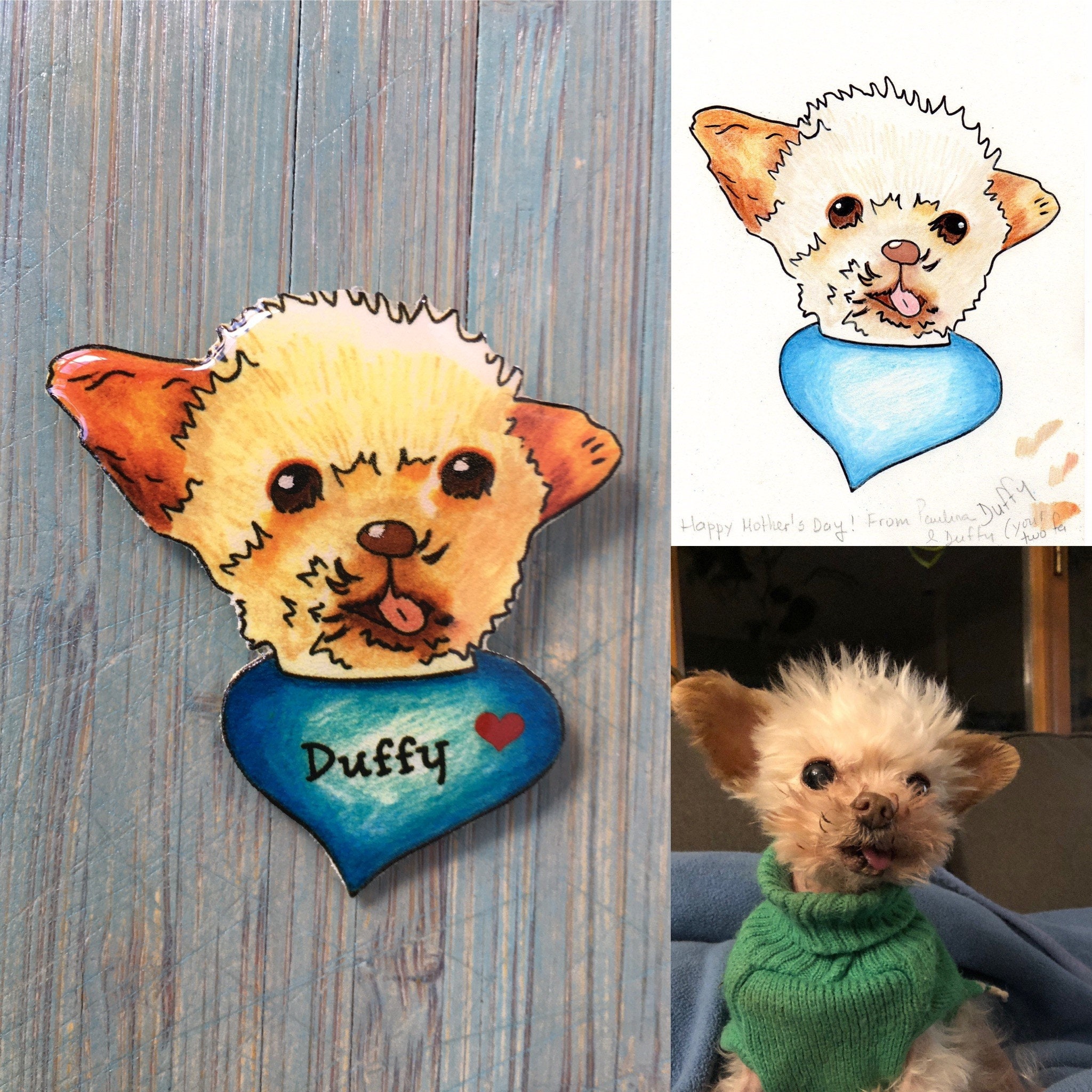 Custom dog pin gift custom pet pin gift custom new dog dog | Etsy