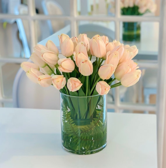 Silk Tulip Arrangements Tulips Home Decoration Real Touch | Touch