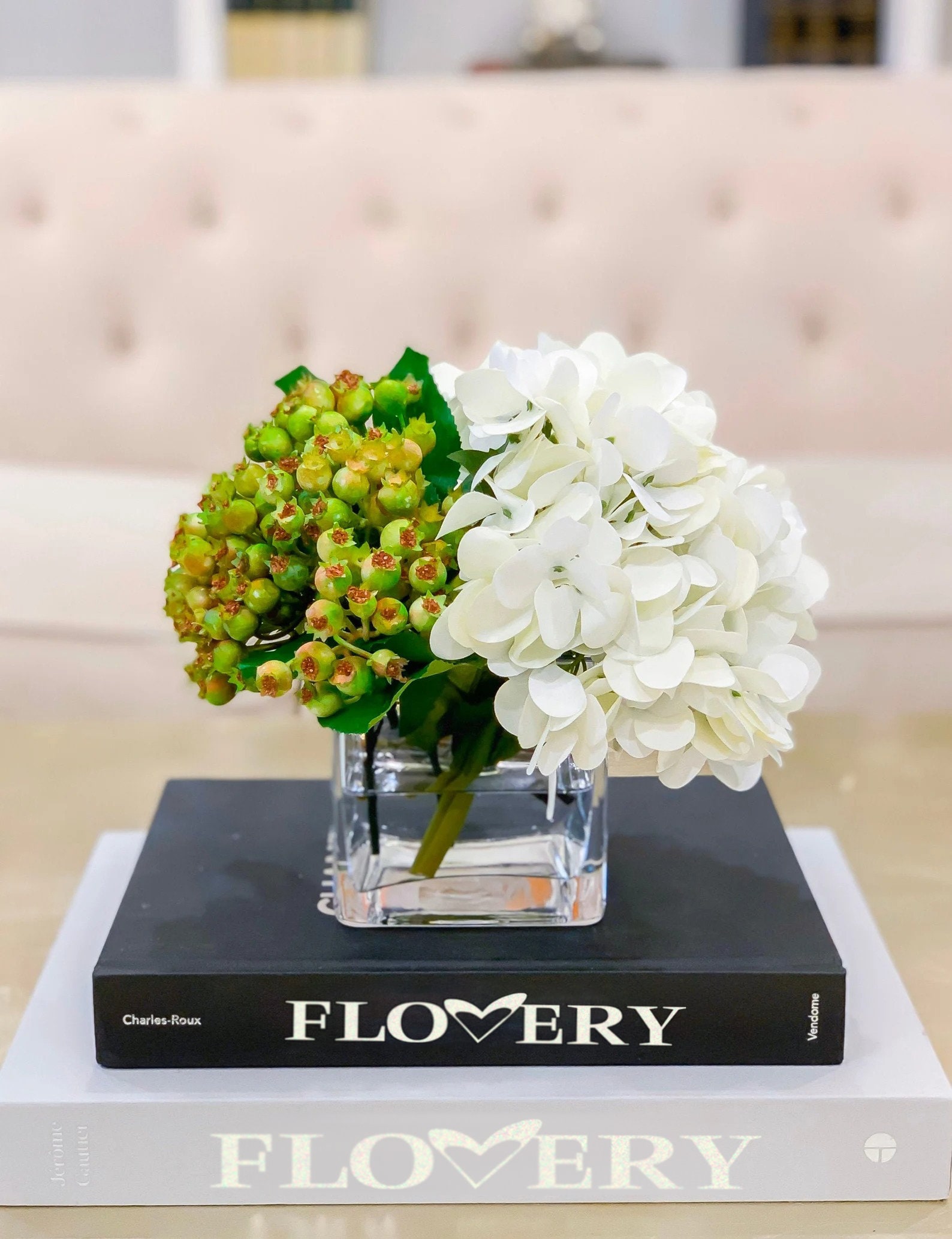 Small Hydrangea Fall Centerpieces