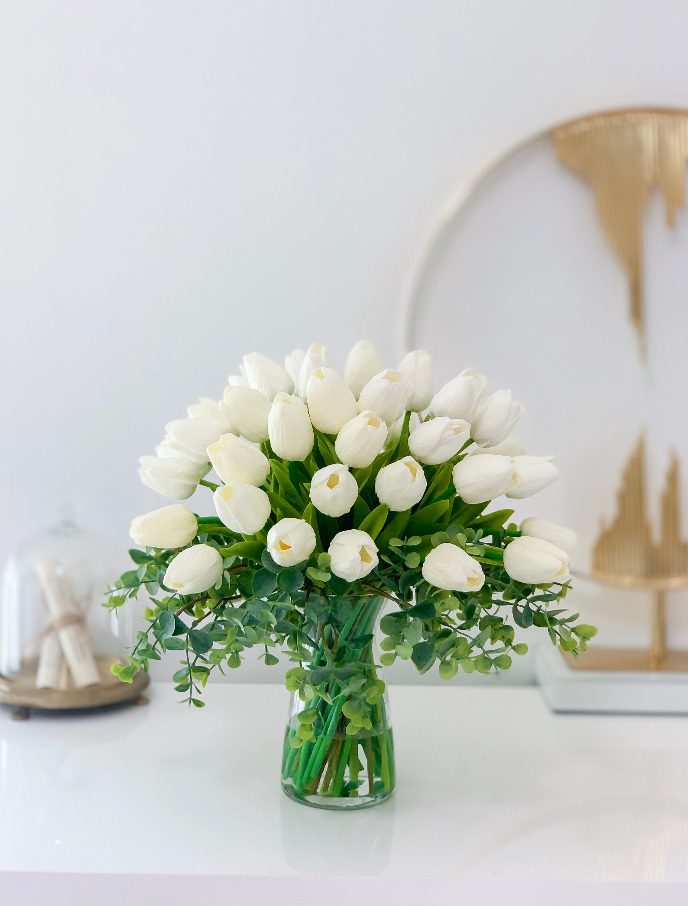 White Tulip Arrangements