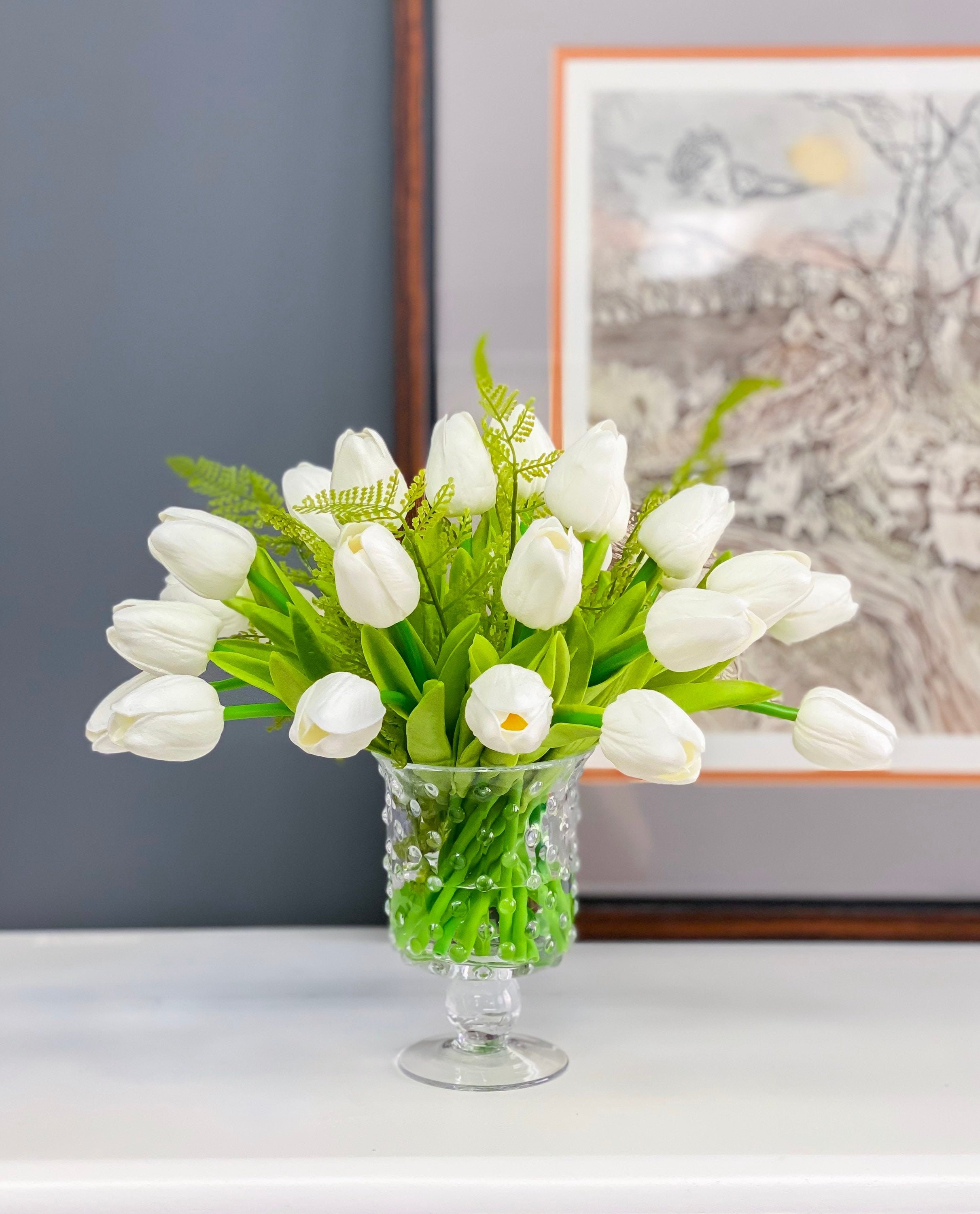White Tulip Arrangements