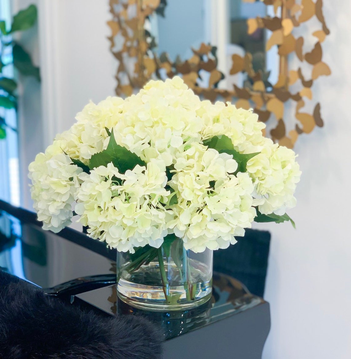 X Large Real Touch White Hydrangea Arrangement-hydrangea | Etsy
