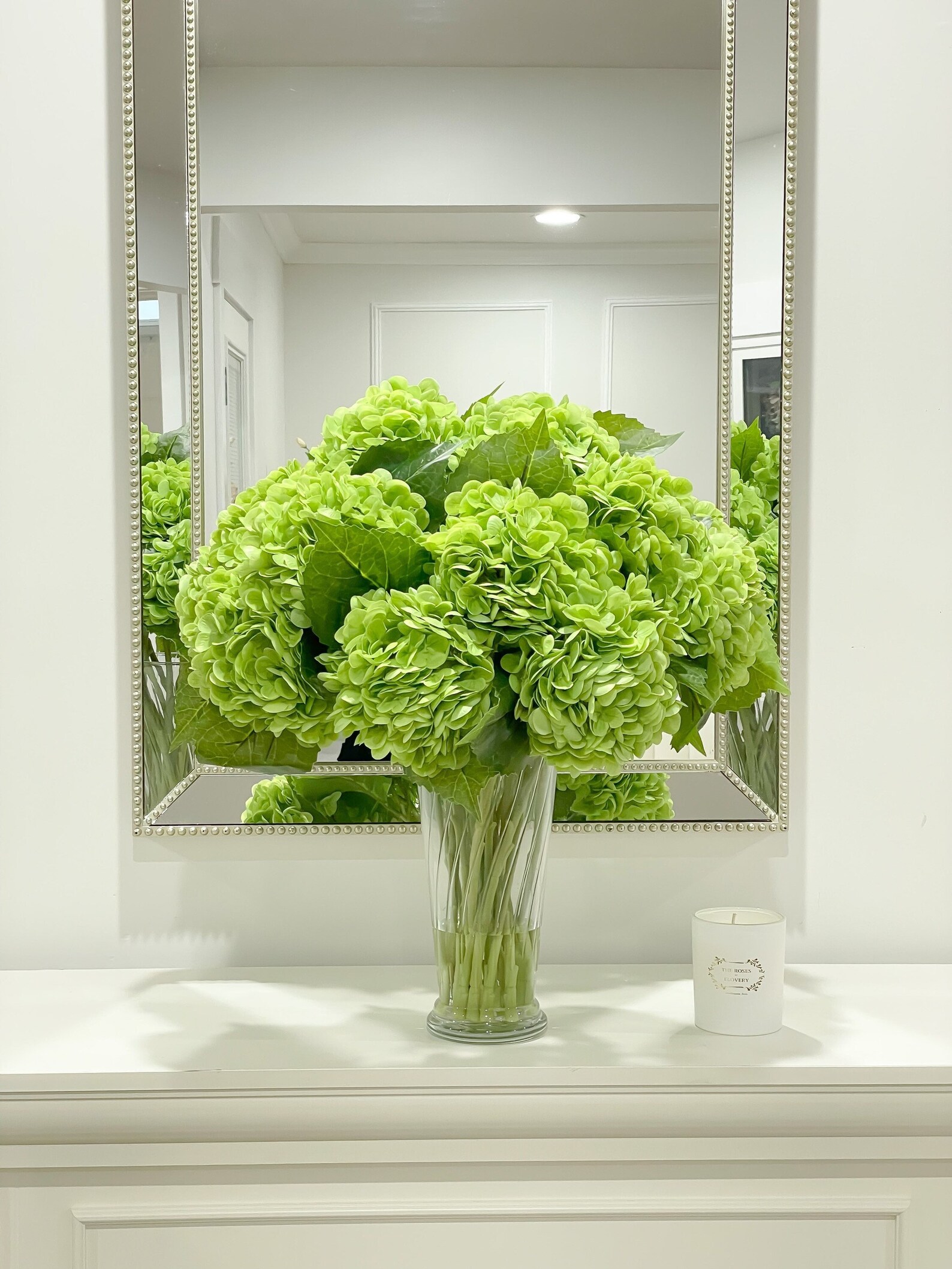 Large Hydrangea Centerpiece-real Touch French Hydrangea Arrangement ...