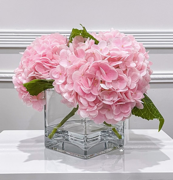 Light Pink Hydrangea Centerpieces