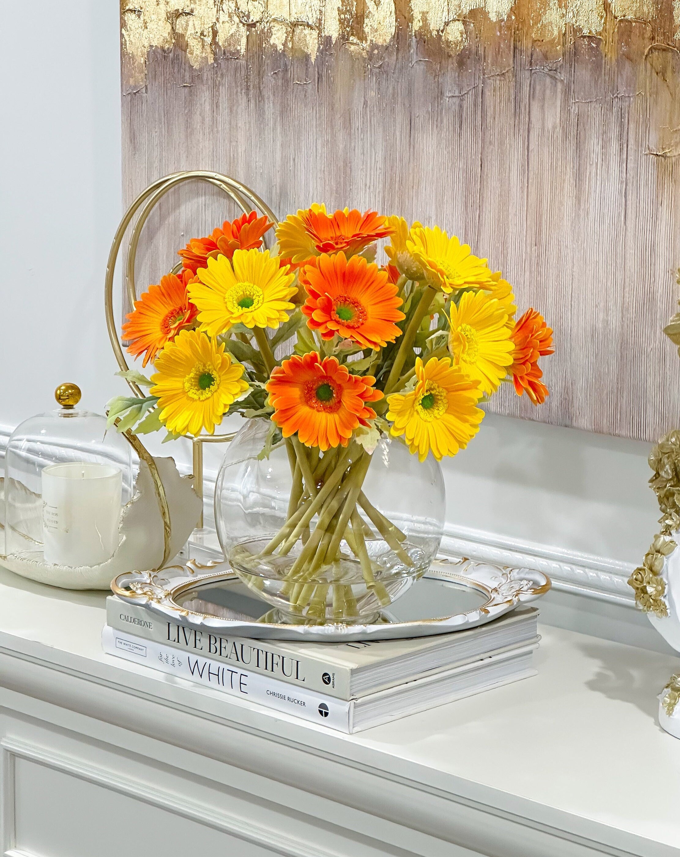 Yellow Gerbera Centerpiece