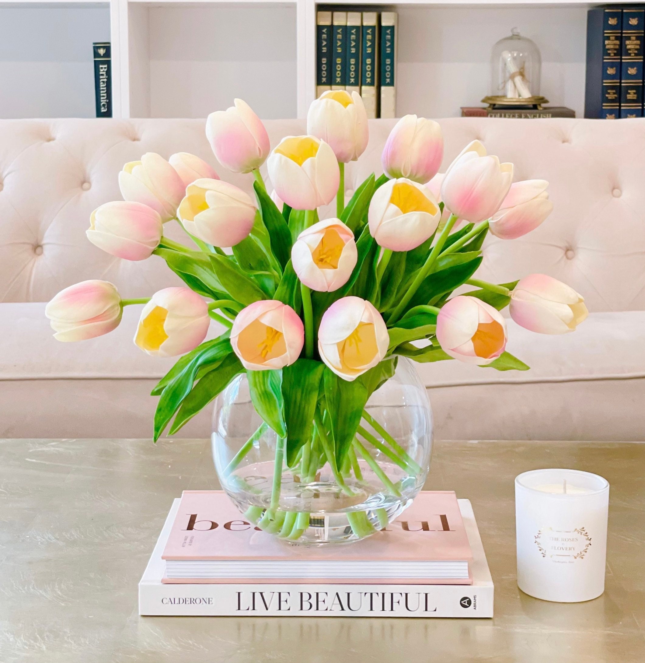 Tulip Flower Arrangements Centerpiece