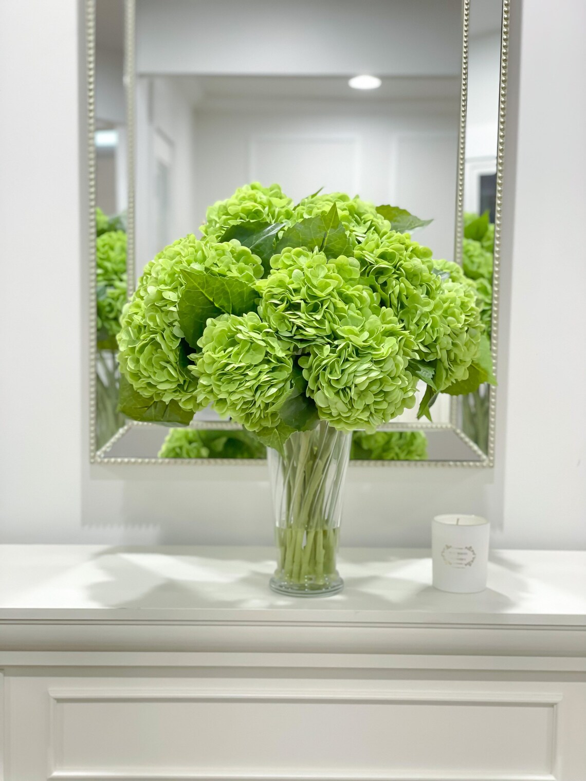 Large Hydrangea Centerpiece-real Touch French Hydrangea Arrangement ...