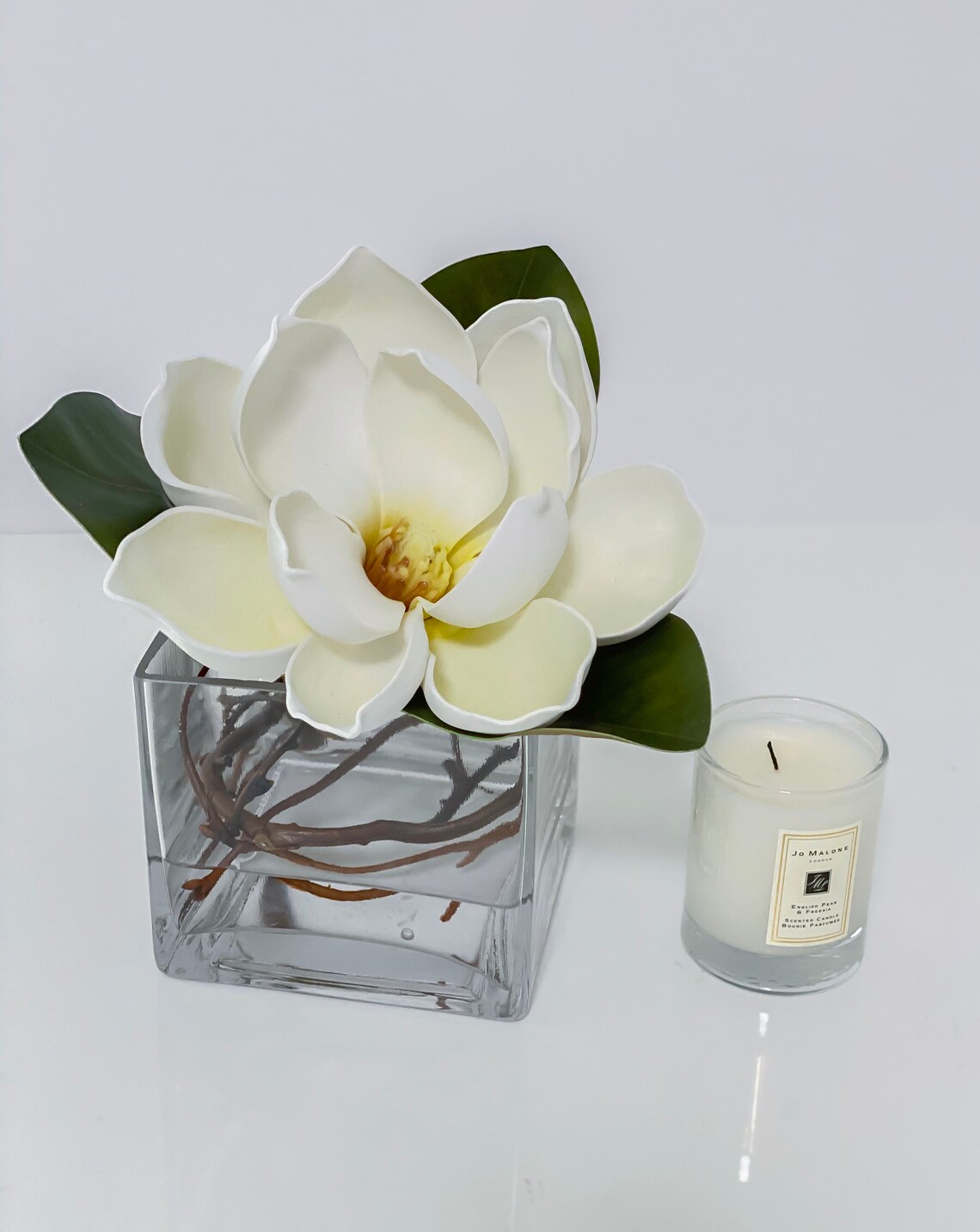 Magnolia Flower Arrangement-premium Magnolia Floral - Etsy Canada