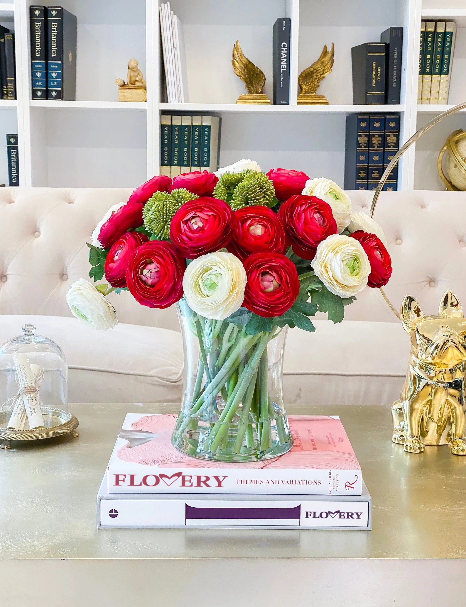 Large Premium Finest Artificial Ranunculus Arrangement - Etsy