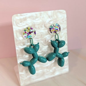 Bright Balloon Dog Dangle Earrings: Pop Art Kandi Jewelry - Etsy