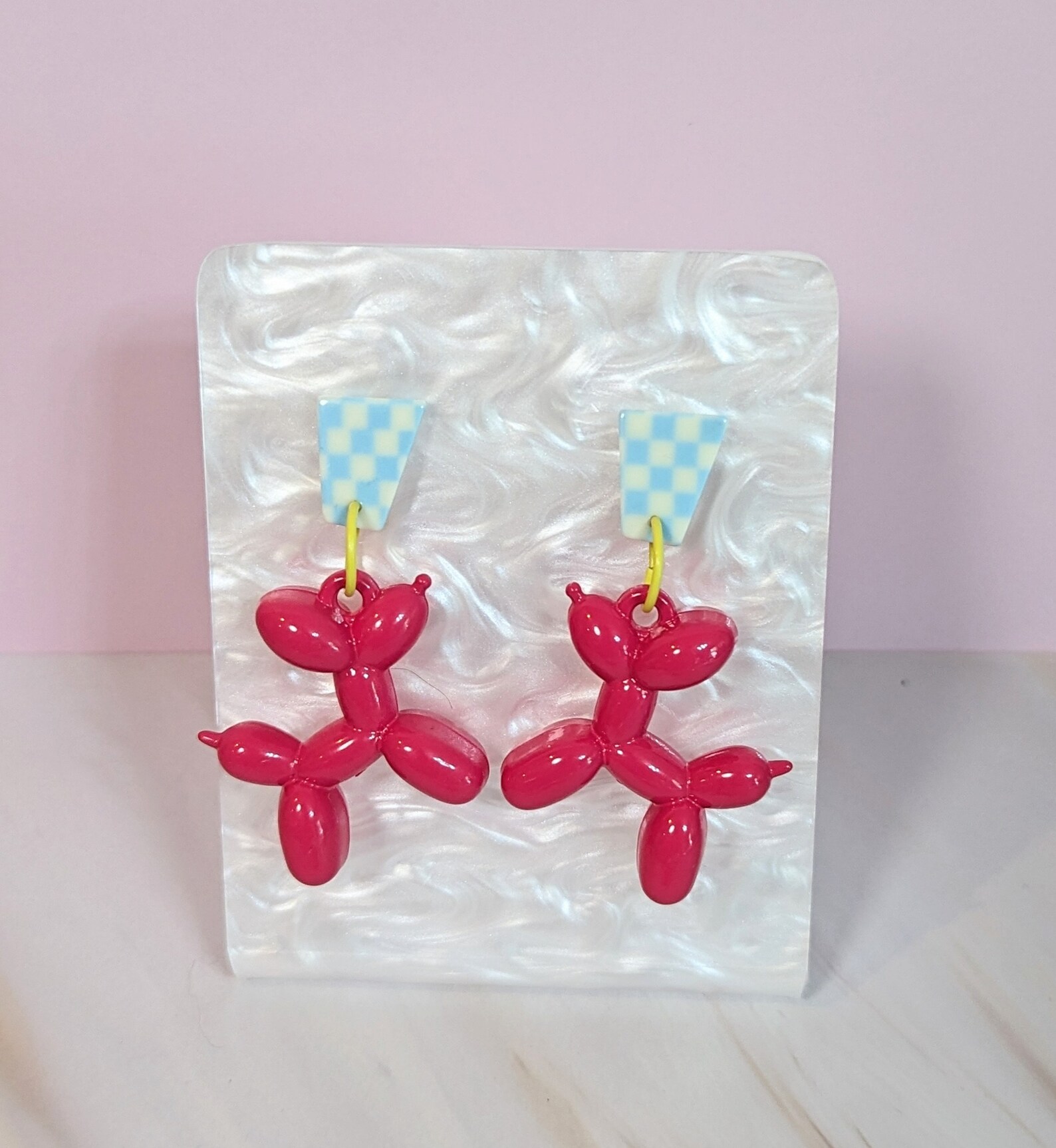 Bright Balloon Dog Dangle Earrings: Pop Art Kandi Jewelry - Etsy