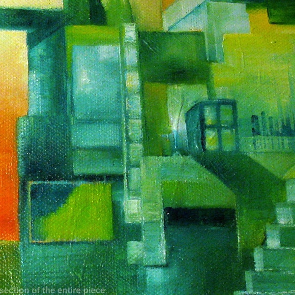 Cubist Cityscape - Etsy