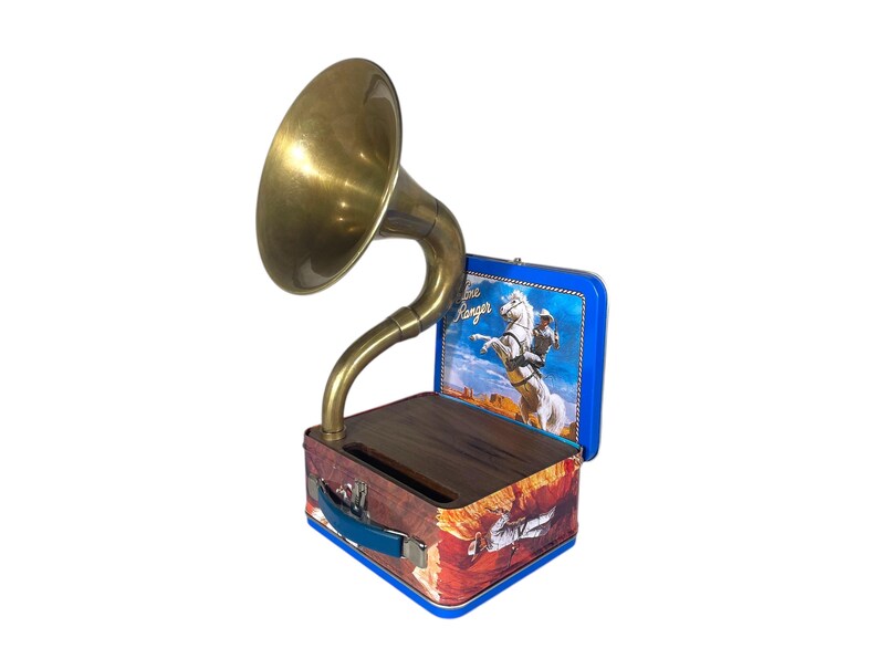1998 the Lone Ranger Lunchbox Phone Amplifier, Acoustic iPhone Speaker ...