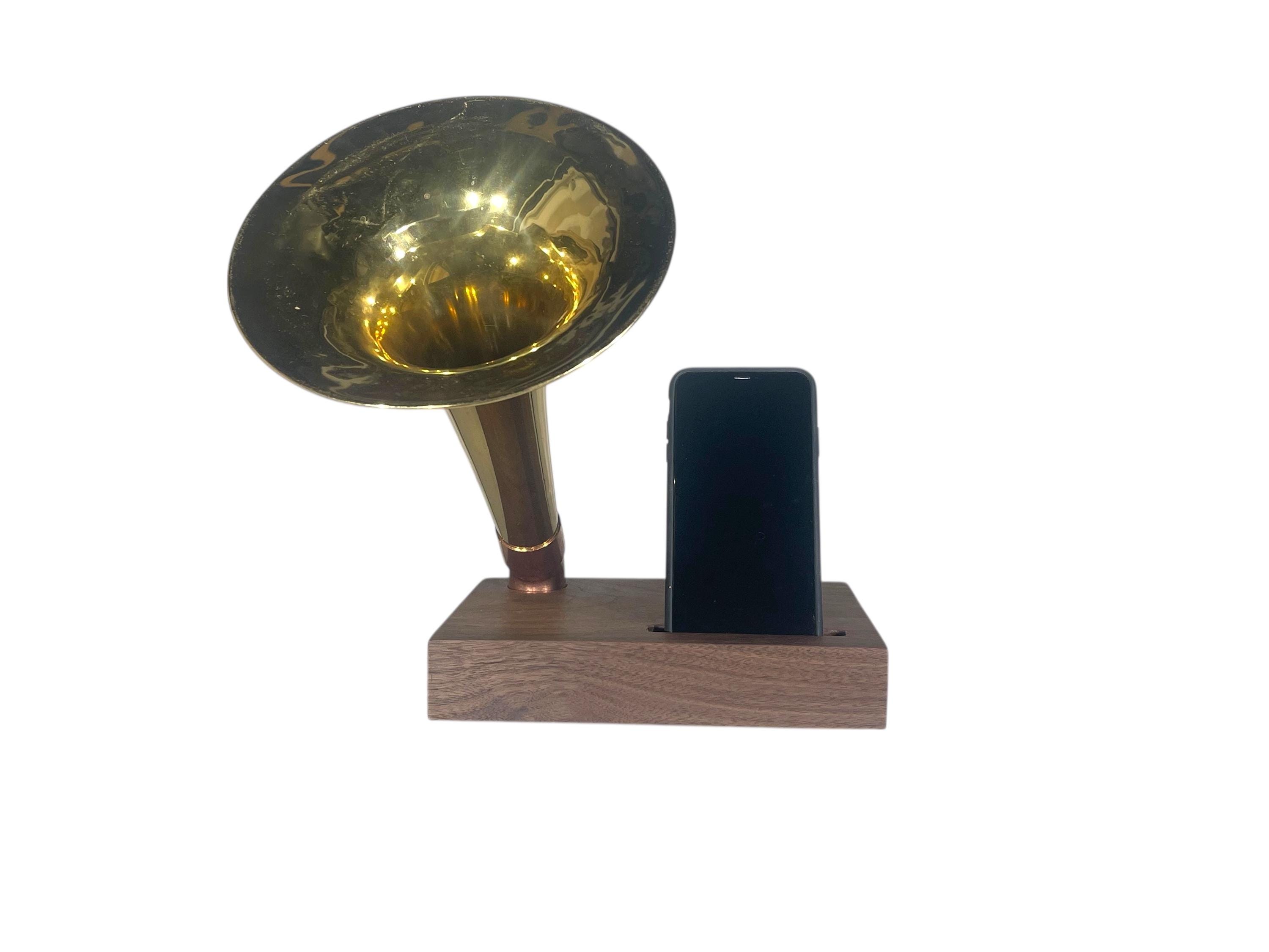 Trombone Phone Amplifier, Acoustic iPhone Speaker