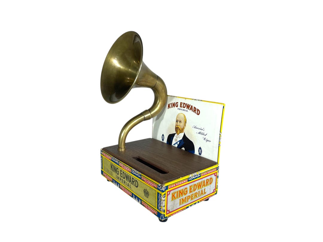 King Edward Cigar Box Phone Amplifier, Acoustic iPhone Speaker S13 - Etsy