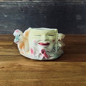 Vintage Hey Diddle Diddle Man in the Moon Planter - Etsy