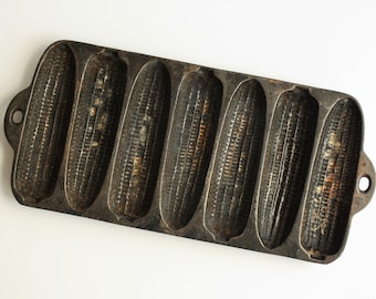 Cast Iron Corn Fritter Mold Pan Corn Stick Mold 7 corn - Etsy