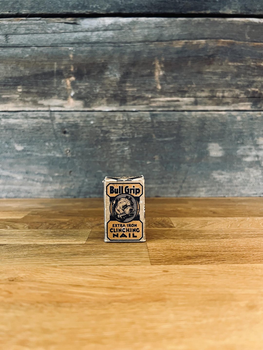Antique Bull Grip Nails Box: Early 20th Century Hardware Packaging - Etsy