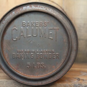 Vintage 5lb Calumet Baking Powder Tin - Etsy