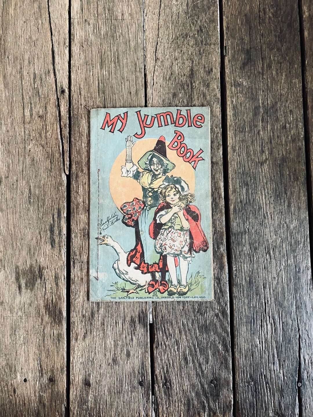 Antique Linen My Jumble Book by the Saalfield Publishing Co. - Etsy