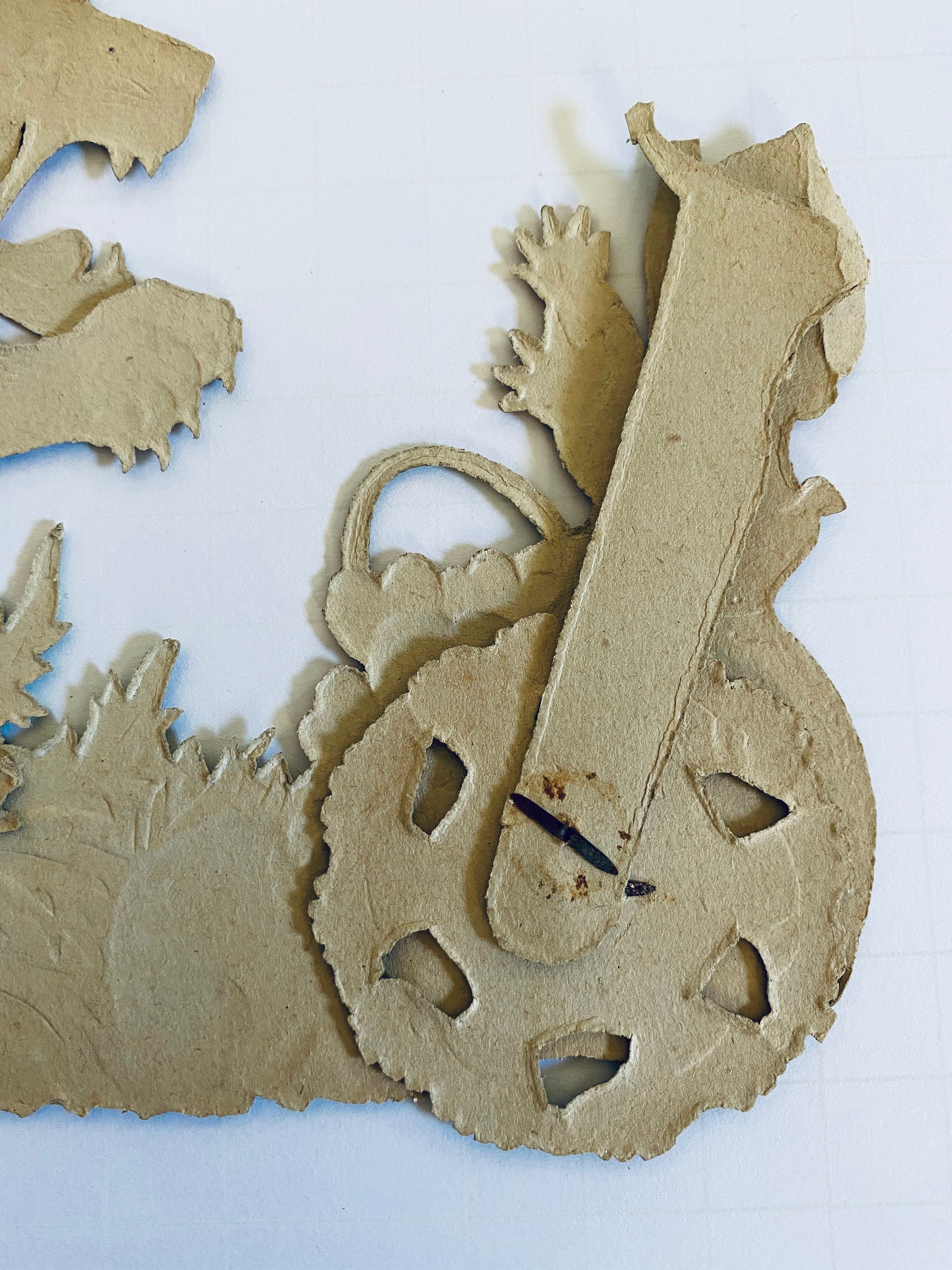 Antique Embossed Mechanical Cut Out Tiger Valentine's Day | Etsy