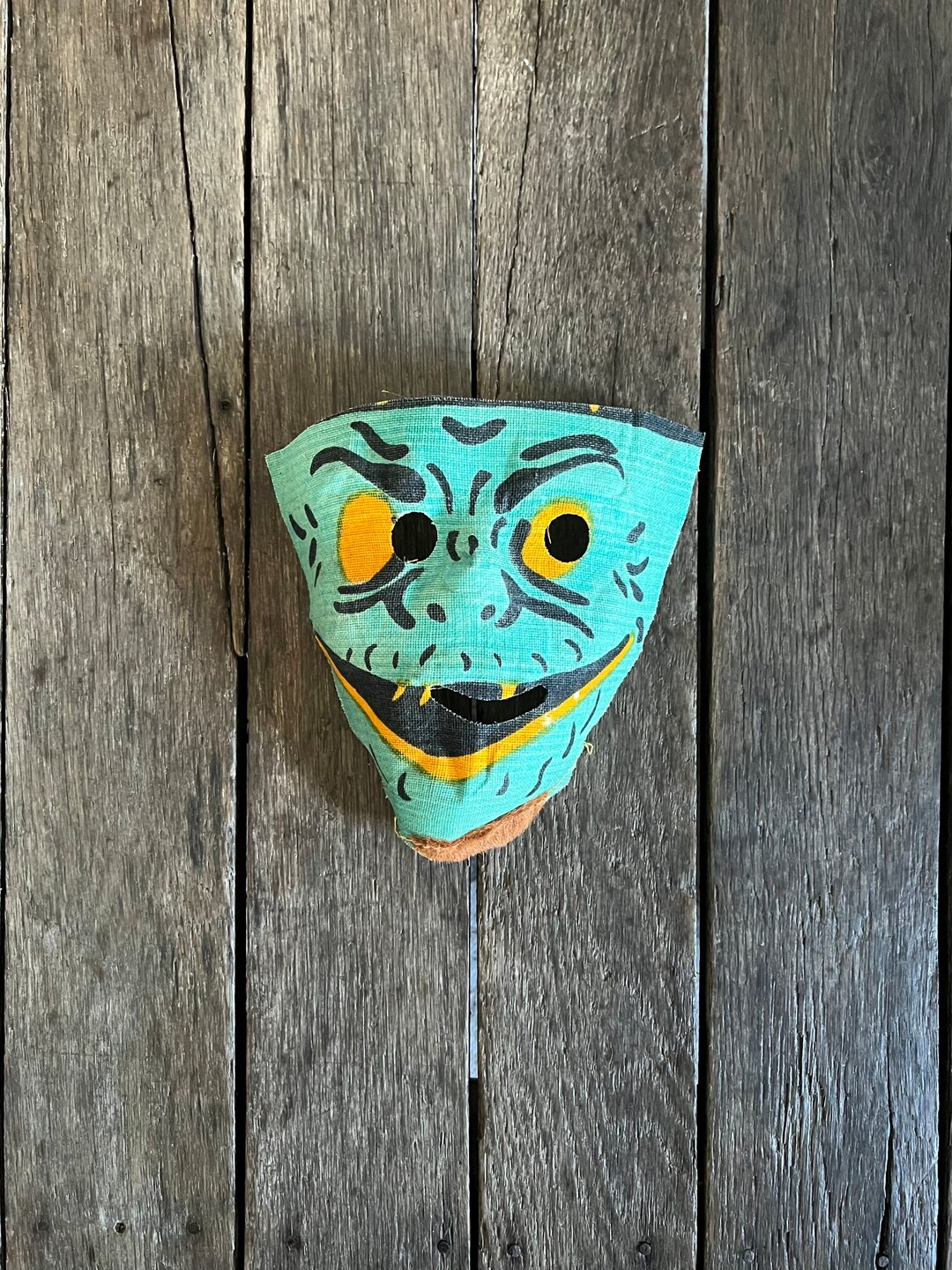 Vintage Cloth Gauze Goblin Halloween Mask - Etsy