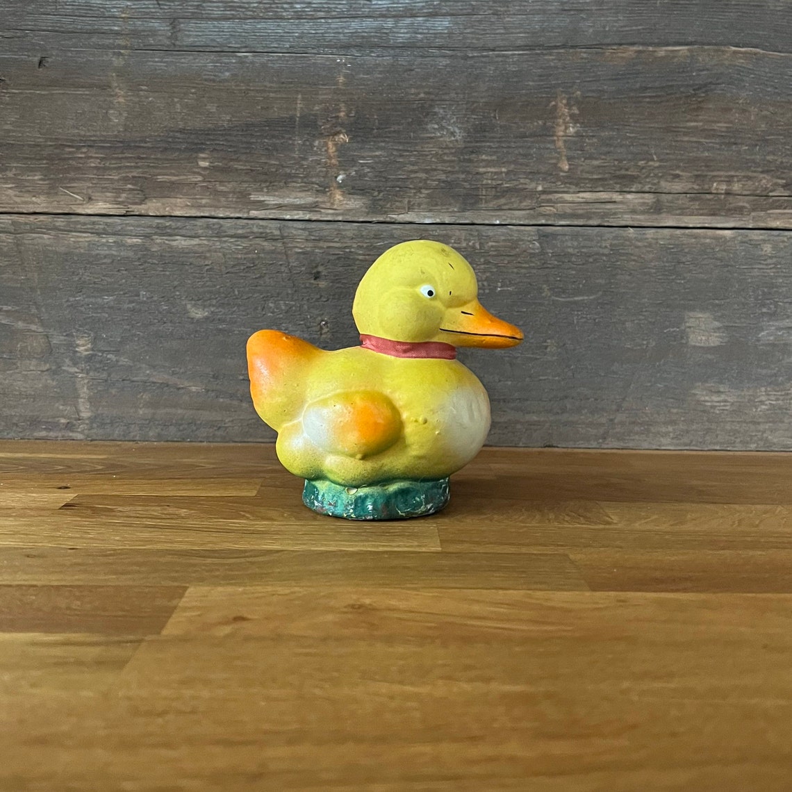Vintage Paper Mache Yellow Duck Candy Container - Etsy