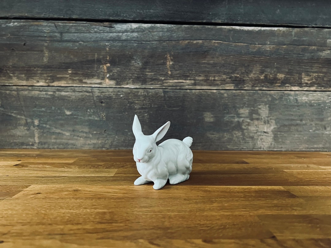 Porcelain White Rabbit Made by Andrea by Sadek - Etsy