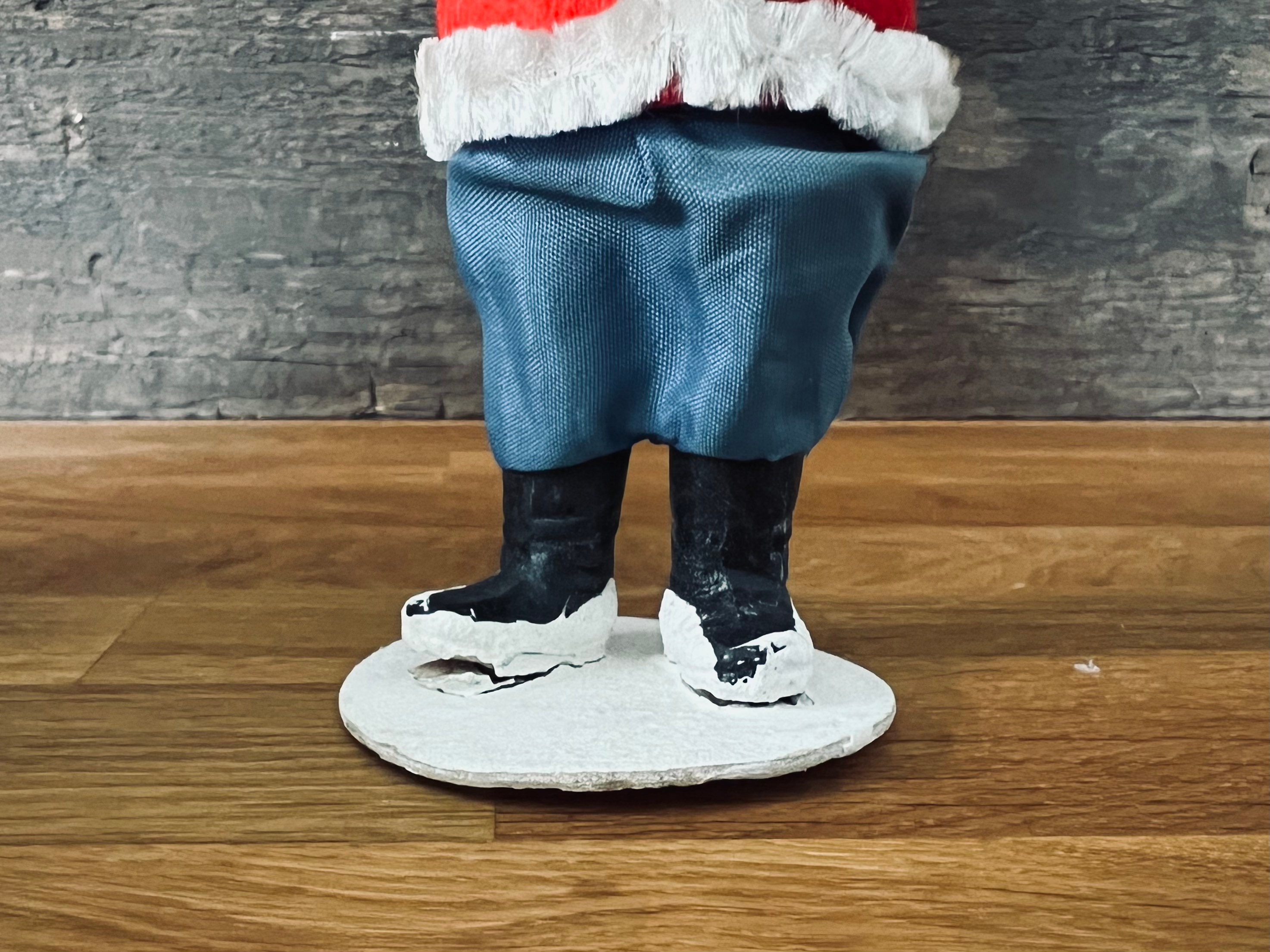 Vintage Paper Mache Santa Figurine With Acorn Made in Japan | Etsy