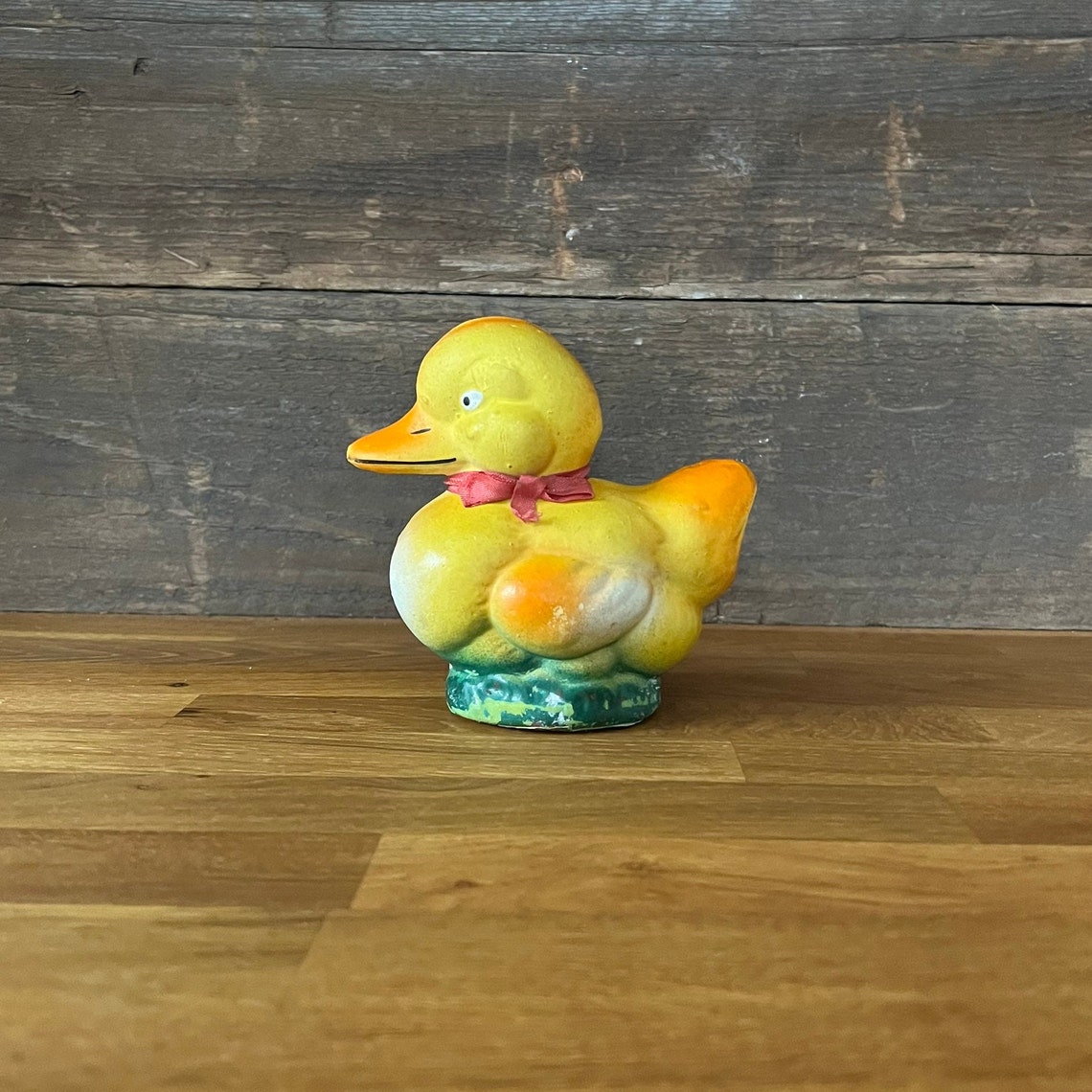 Vintage Paper Mache Yellow Duck Candy Container - Etsy