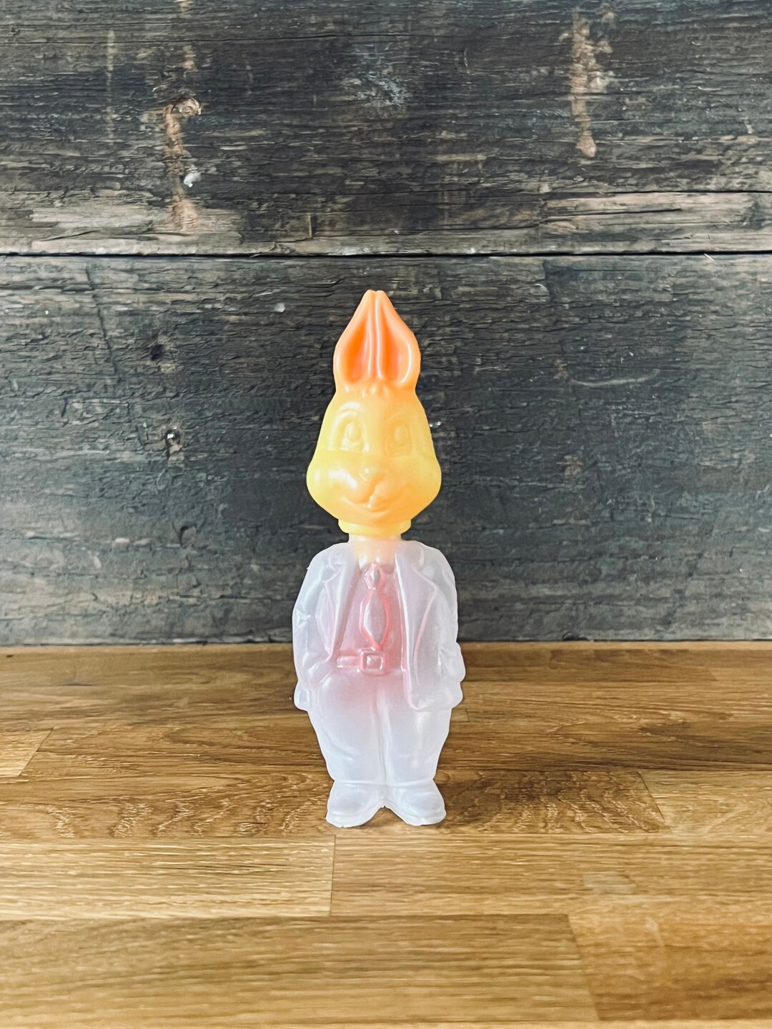 Vintage Plastic Rabbit Candy Container - Etsy