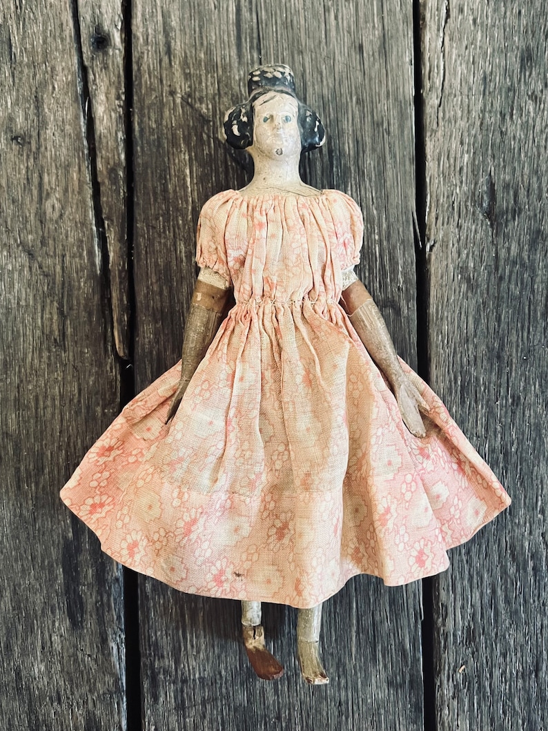 Rare 7" Antique German Milliner Model Doll With Apollo Knot Hairstyle ...