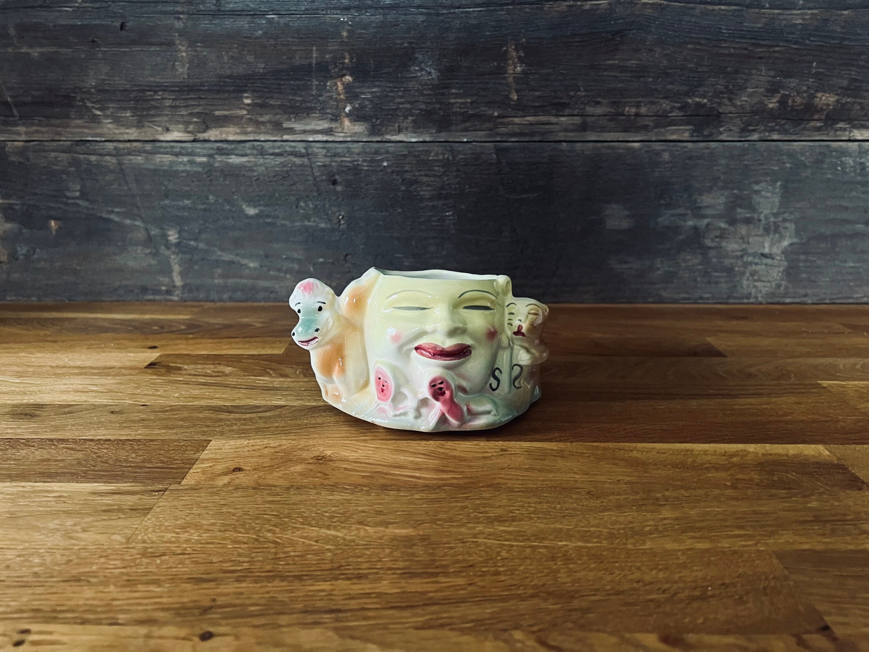 Vintage Hey Diddle Diddle Man in the Moon Planter - Etsy