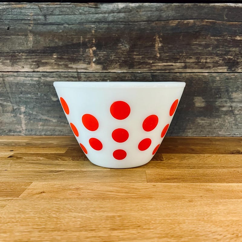 Fire King Red Dot - Etsy