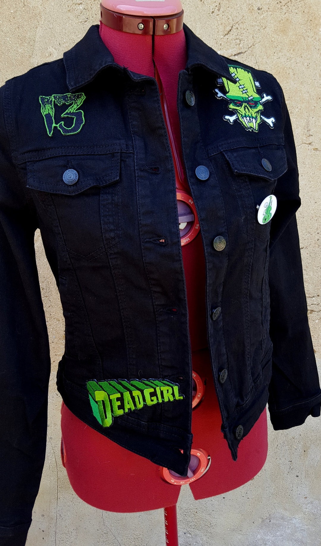 Jacket Psychobilly Punk Zombie Monster Frankenstein Zébré - Etsy